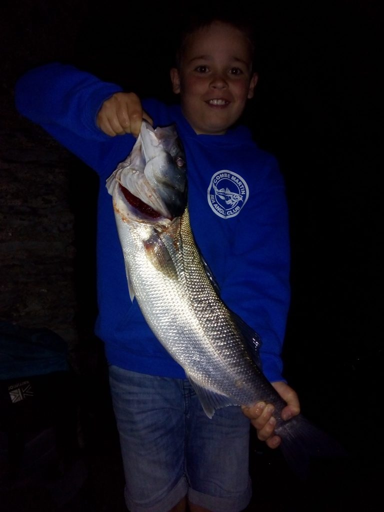 Young Charlie enjoys success with bass - North Devon & Exmoor Angling ...